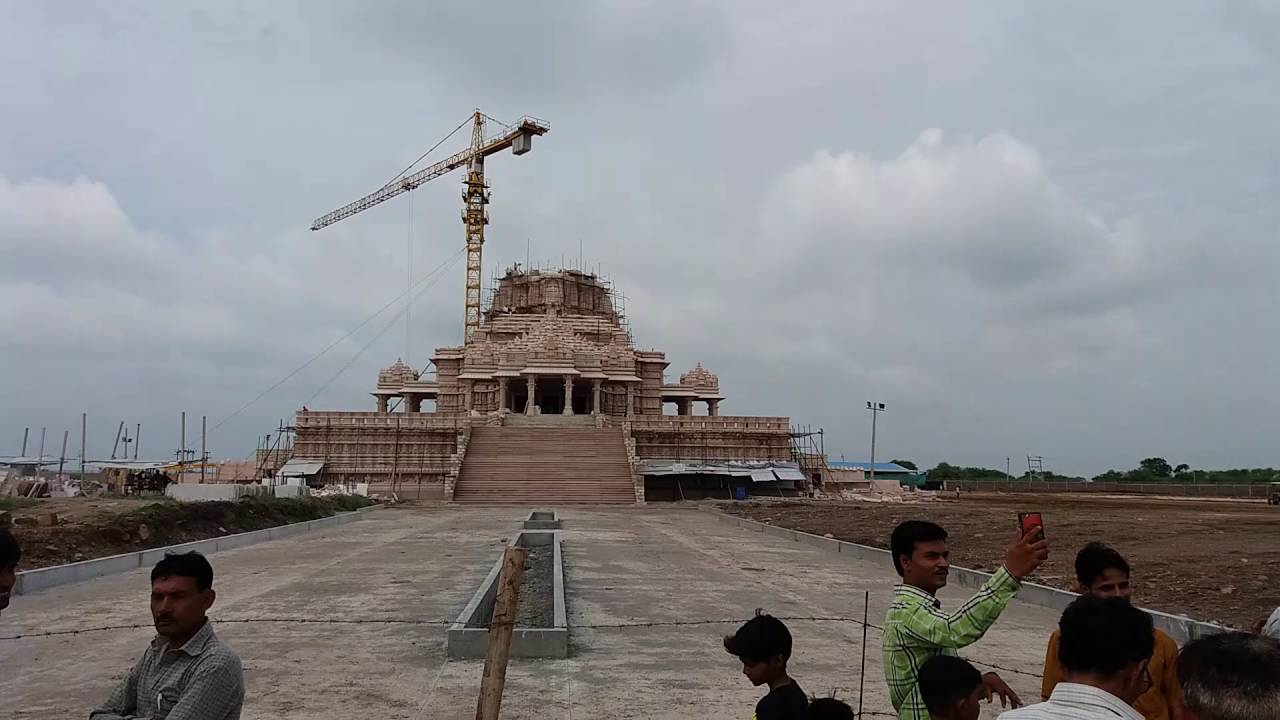Khodaldham Kagvad Temple View Work in Progress - YouTube
