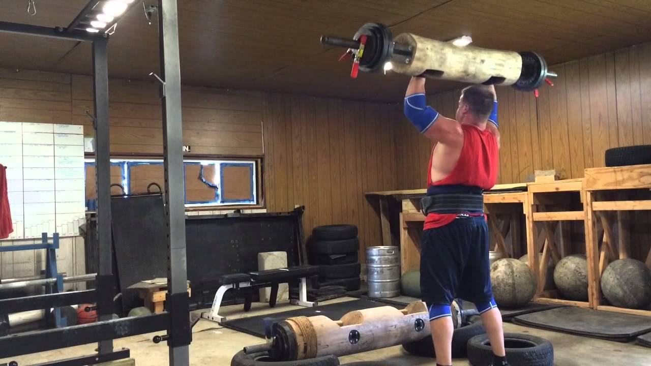 250 lb log press medley Kevin Prothero - YouTube