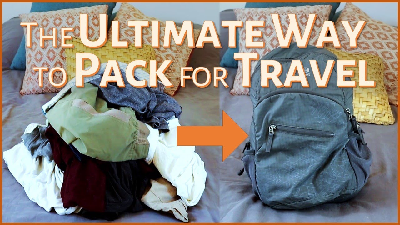 How to Roll Pack your Clothes to Avoid Baggage Fees! | Travel Hacks ...