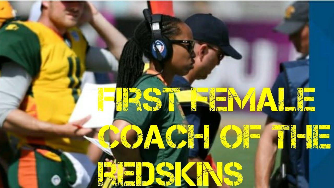 Jennifer King First Official Head Coach Of The Redskins - YouTube