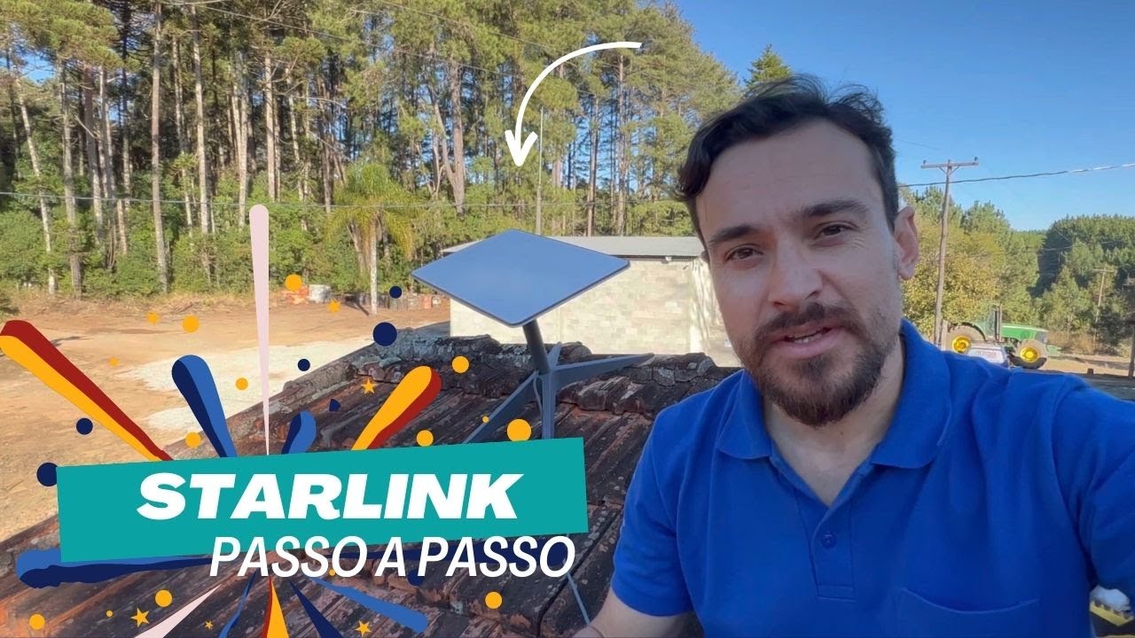 Como instalar antena Starlink. - YouTube