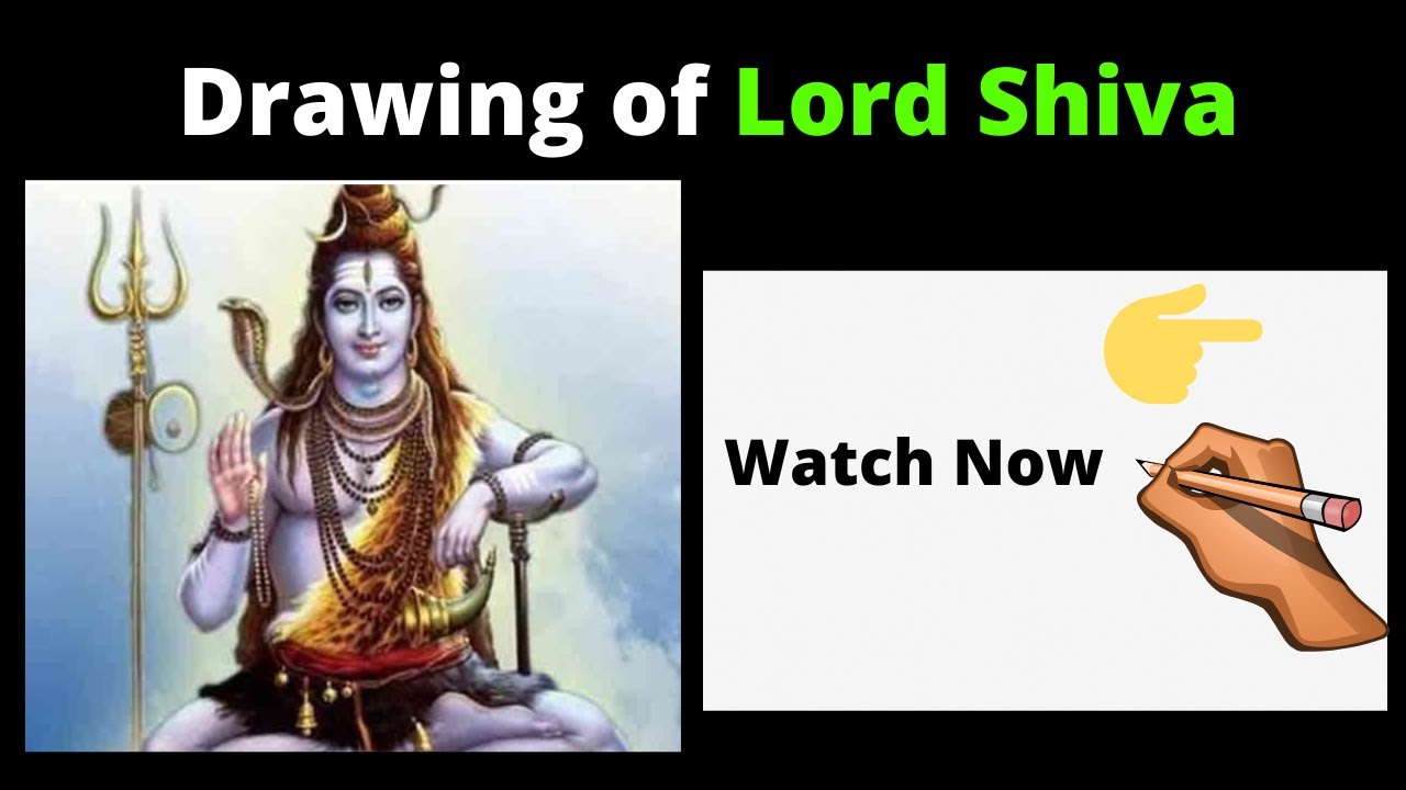 Sketch of Lord Shiva | Drawing of Lord Shiva | Shankar Drawing - YouTube