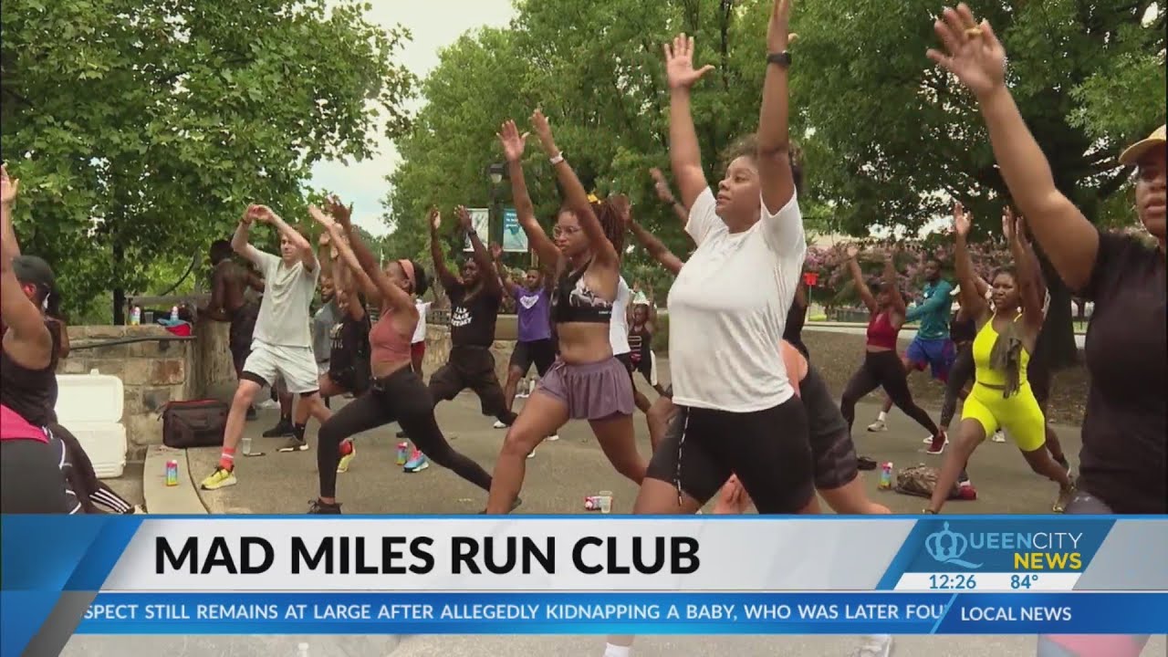 QC Checklist: Mad Miles Run Club running laps through Charlotte - YouTube