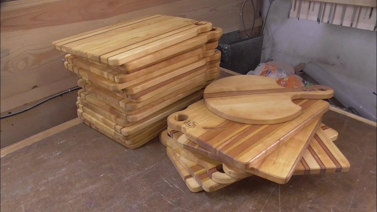 Не дорогие, простые, берёзовые доски, со вставками из экзотики, на ...