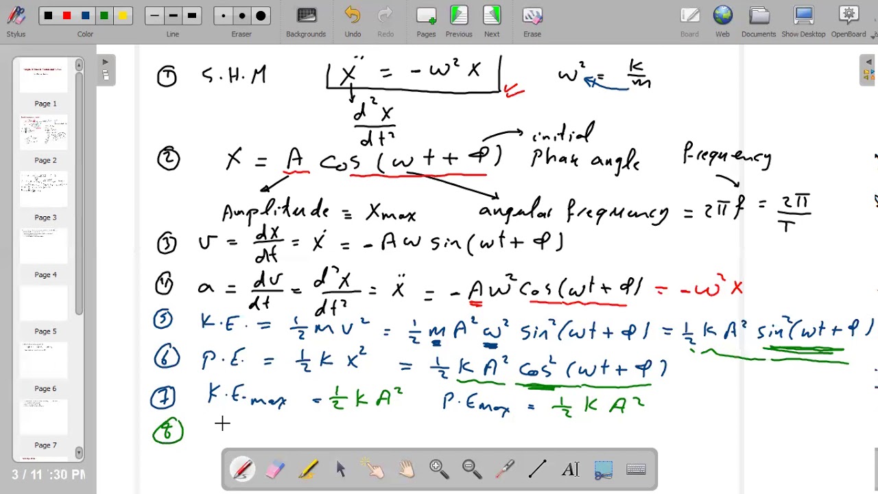 mainstream simple harmonic motion & waves - YouTube
