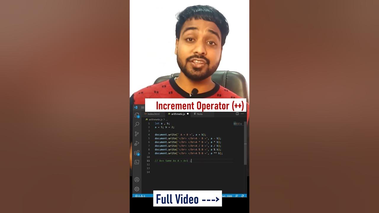 Increment Operator In Javascript - YouTube