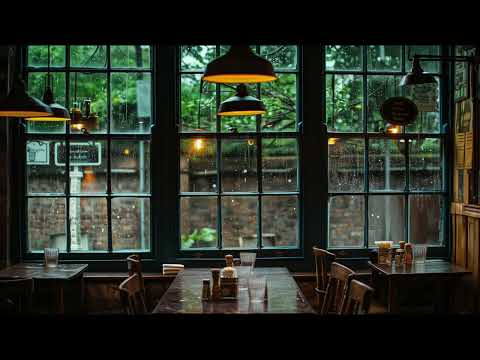 KAFE ORTAMI (HAFİF YAĞMUR VE ÇEVRE SESLERİ) KİTAP OKUMA, DERS ÇALIŞMA VE ODAKLANMA ☕️📖🌧️🎧🧋