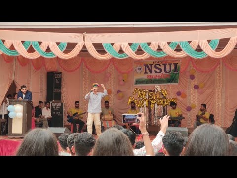 A Memorable Live Singing Performance at College Freshers Party 🎉 - YouTube