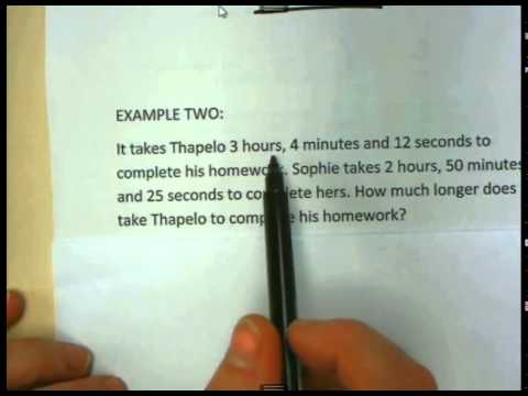 Math Lit Basics - Gr12 - Elapsed Time - YouTube