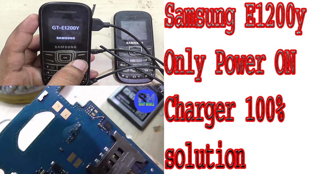 Samsung E1200y Only Power ON Charger 100% solution {Fully Tested} - YouTube