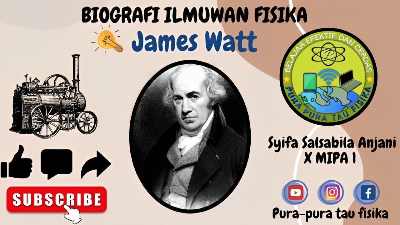 James Watt Si Penemu Mesin UAP | Biografi ilmuan Fisika JAMES WATT ...