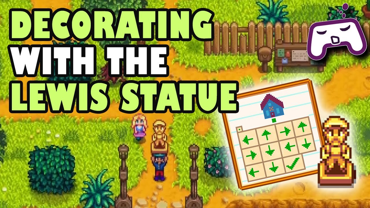 My Gold Lewis Statue Altar | Stardew Valley 1.6 - YouTube