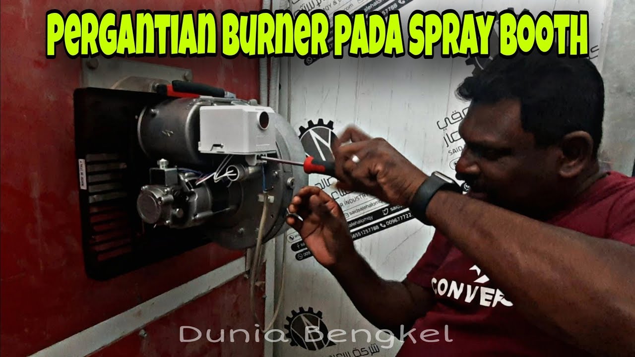 Pergantian Burner pada spray booth Saima Brand @DuniaBengkel9399 - YouTube