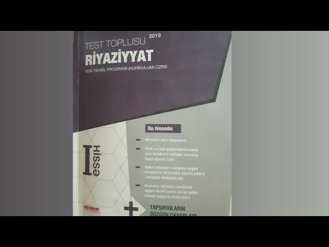 Test toplu.2019.İfadələrin sadələşdirilməsi.(2- bölüm)