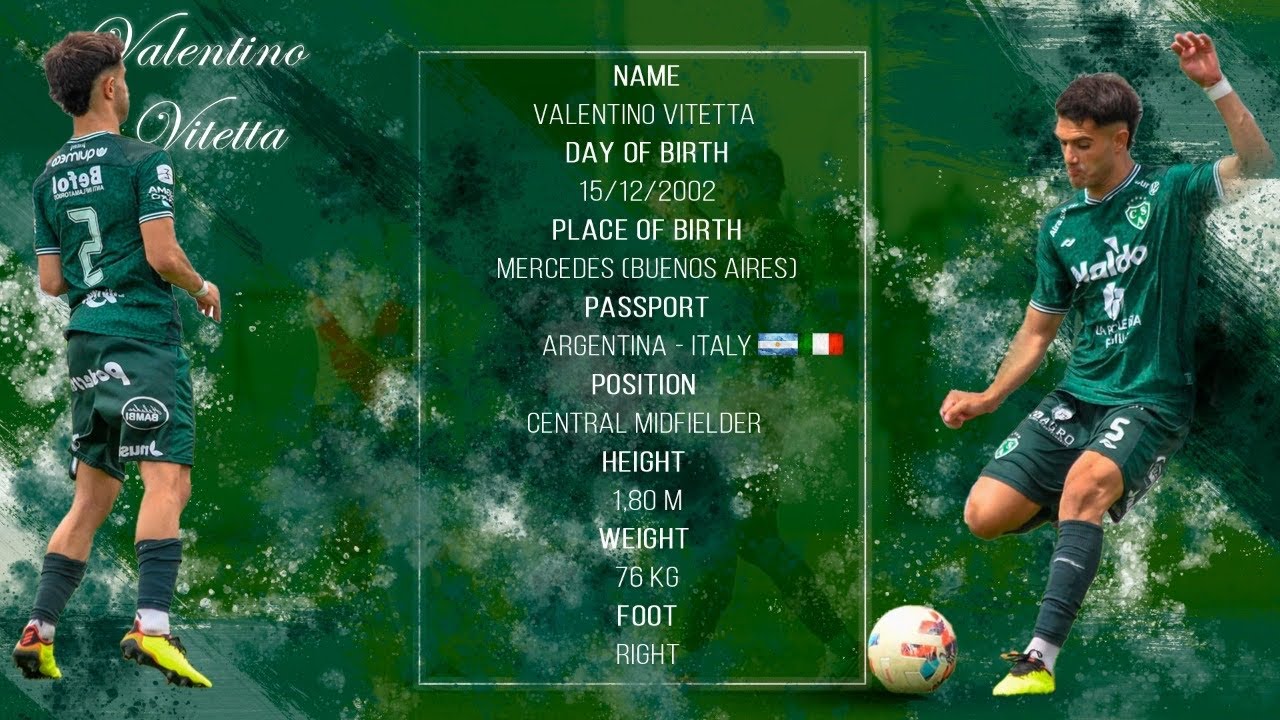 Valentino Vitetta - Midfielder - YouTube