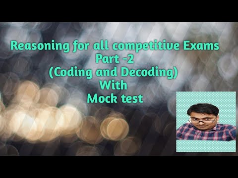 Reasoning ( Coding and Decoding) part -2 Mock test link 👇👇 - YouTube