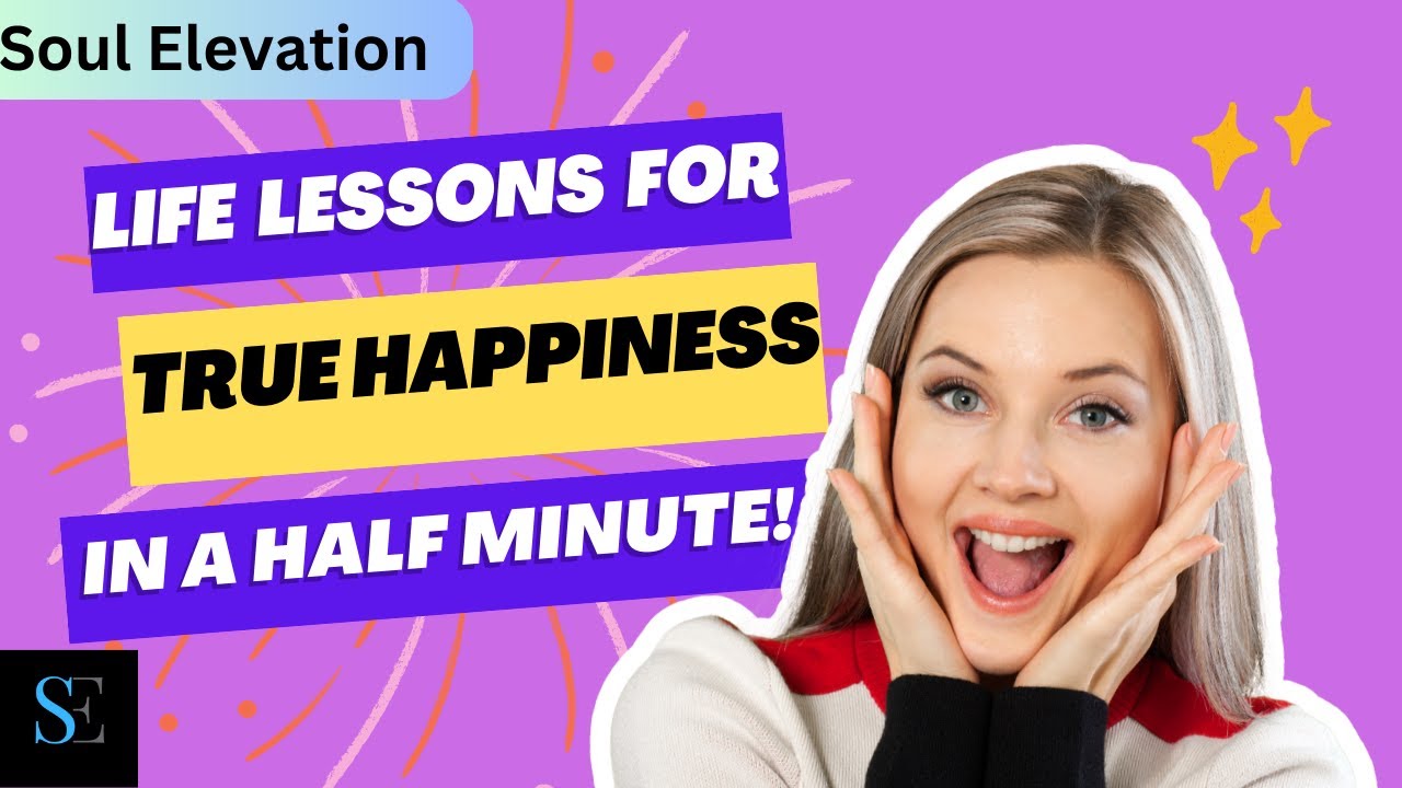 life lesson for true happiness - YouTube