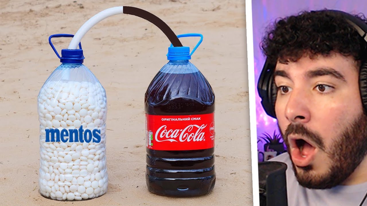 EXPERIMENT: Cola VS Mentos ... (wtf) - YouTube
