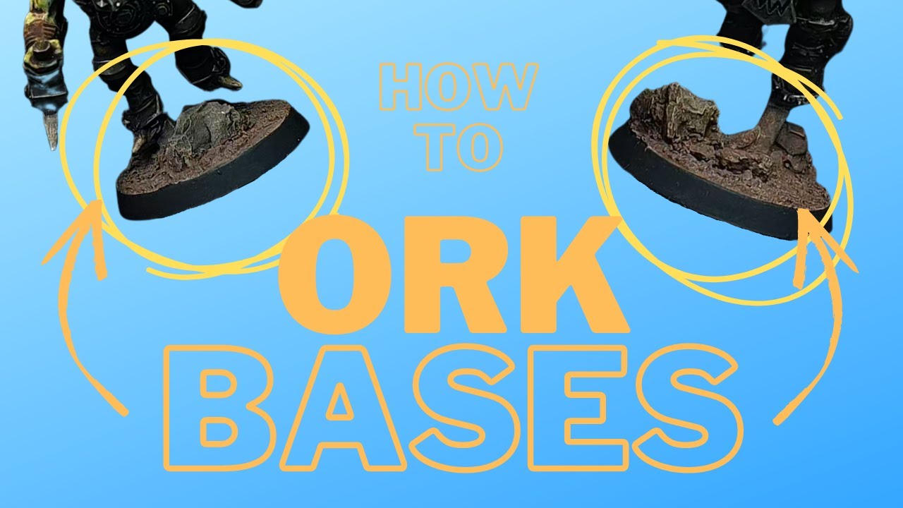 Speedy Basing - How I do my Grimdark Ork Bases! - YouTube