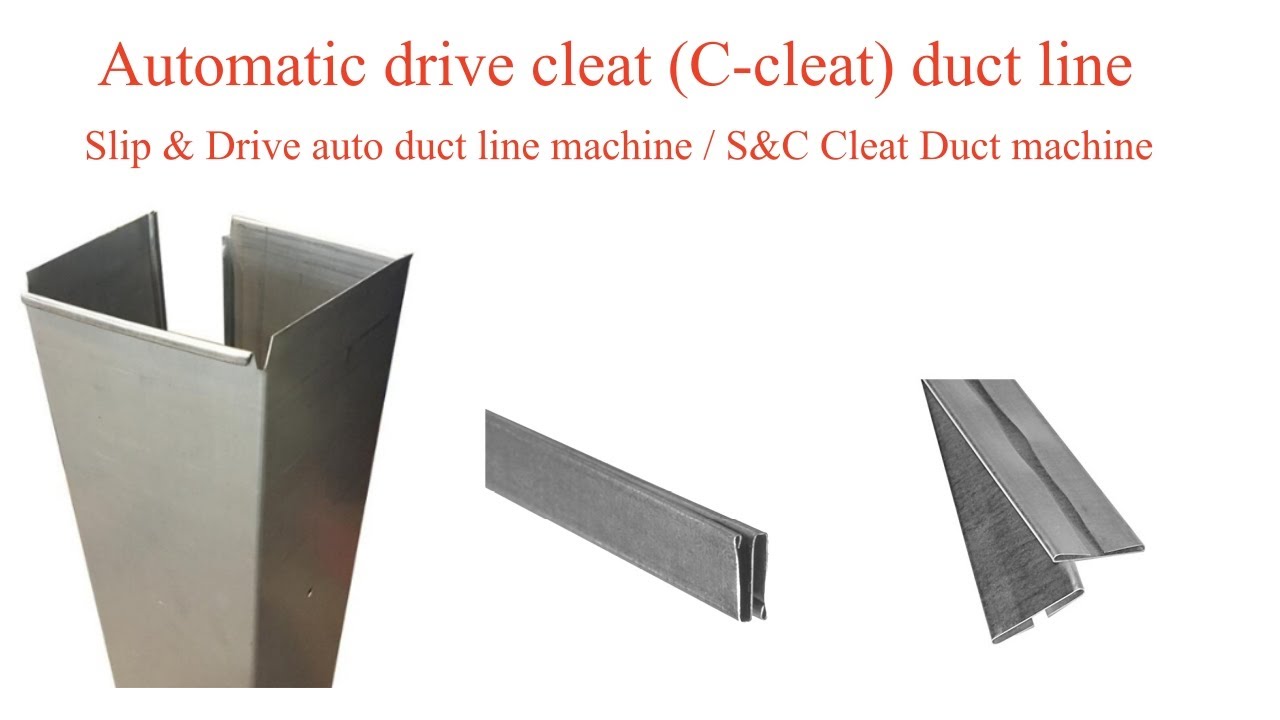 Slip & Drive auto duct line machine / S&C Cleat Duct machine #hvac # ...