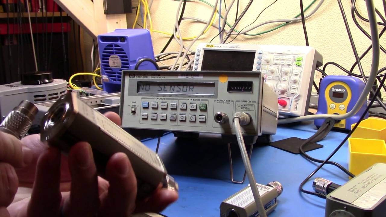 HP 437B Power Meter with HP 8481A and HP 8484A Power Sensors - YouTube