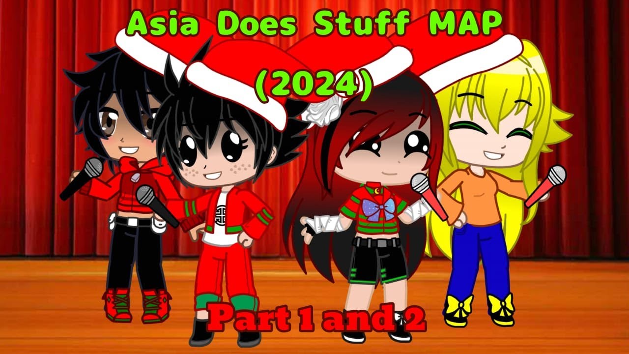 Asia Does Stuff Christmas Map 2024 Part 1 and 2 - YouTube
