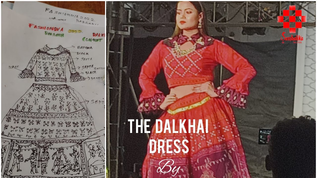 Sambalpuri Dalkhai Dress I Design by Samit kar in Fashionova Bargarh ...
