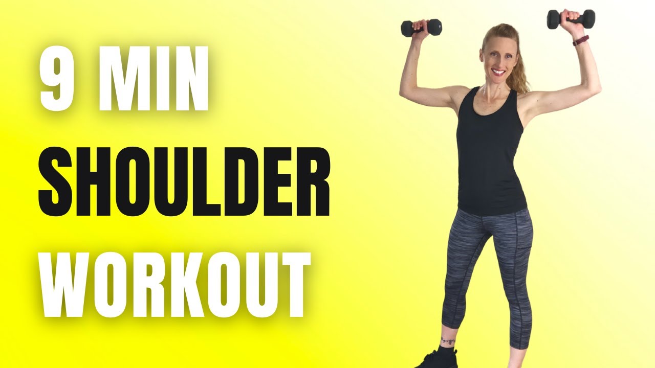 9 Min SHOULDERS at Home Workout with Dumbbells - YouTube