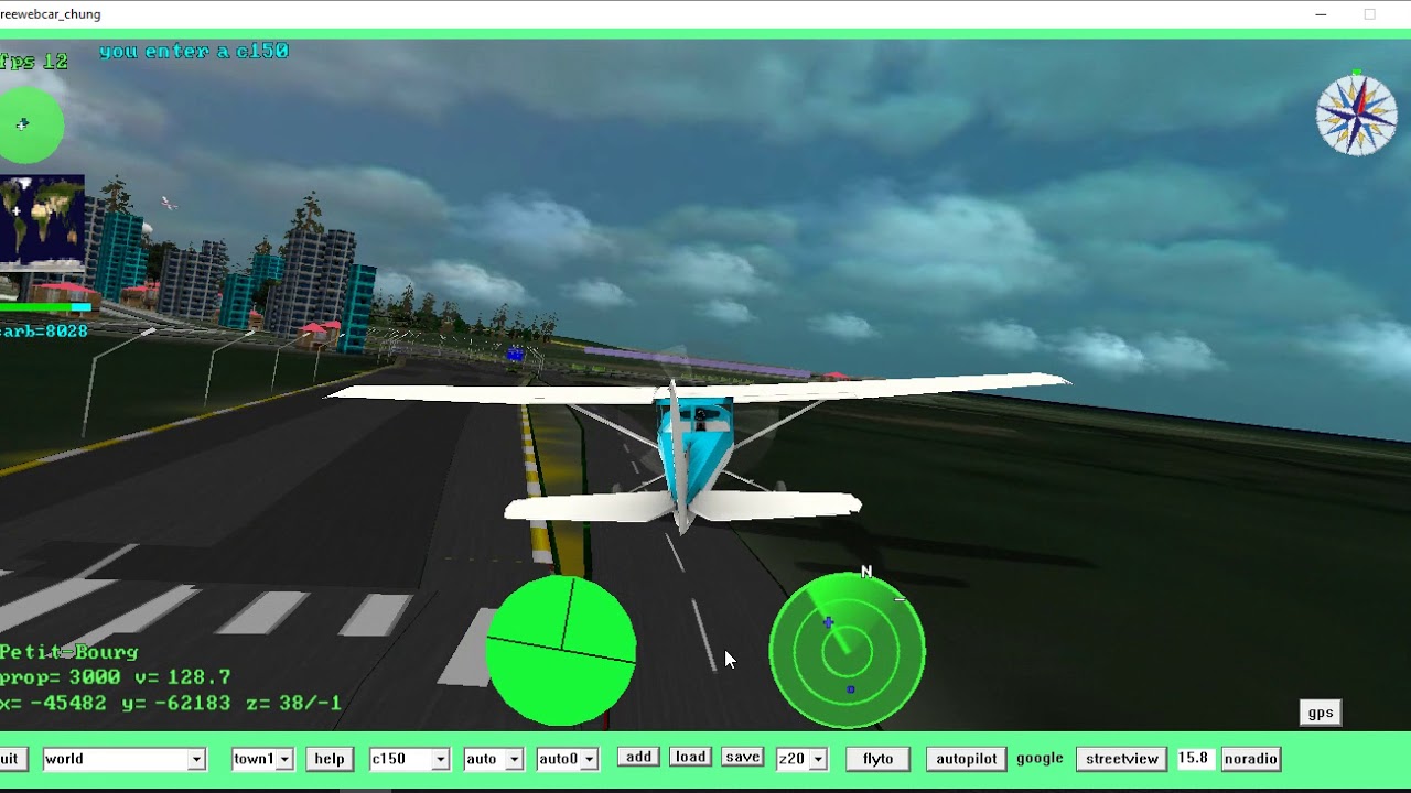 free osm google maps car drive and flight sim game - YouTube