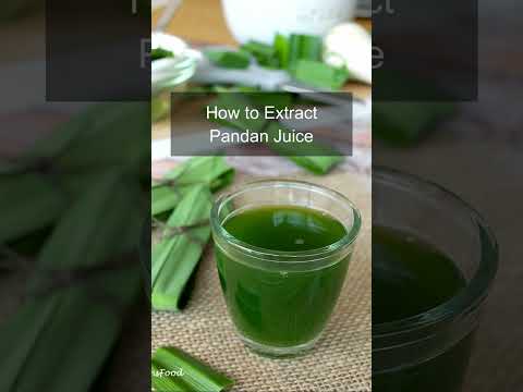 How to Extract Pandan Juice - YouTube