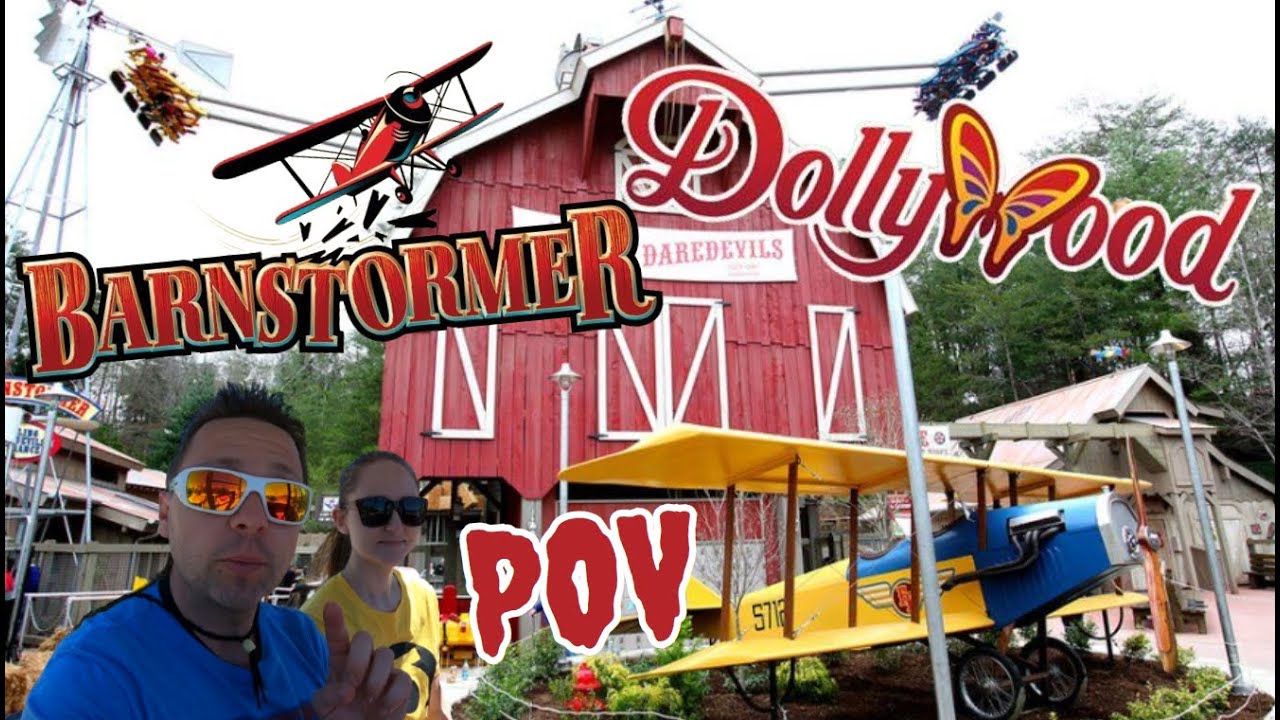 Barnstormer Dollywood 110 Foot Giant Swing On-Ride POV Review Pigeon ...