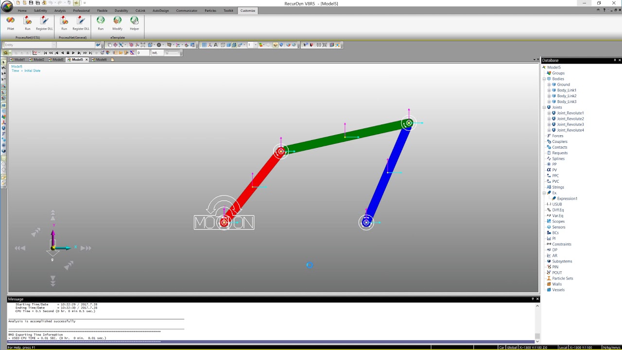 eTemplate e-Learning - Four Bar Link - YouTube