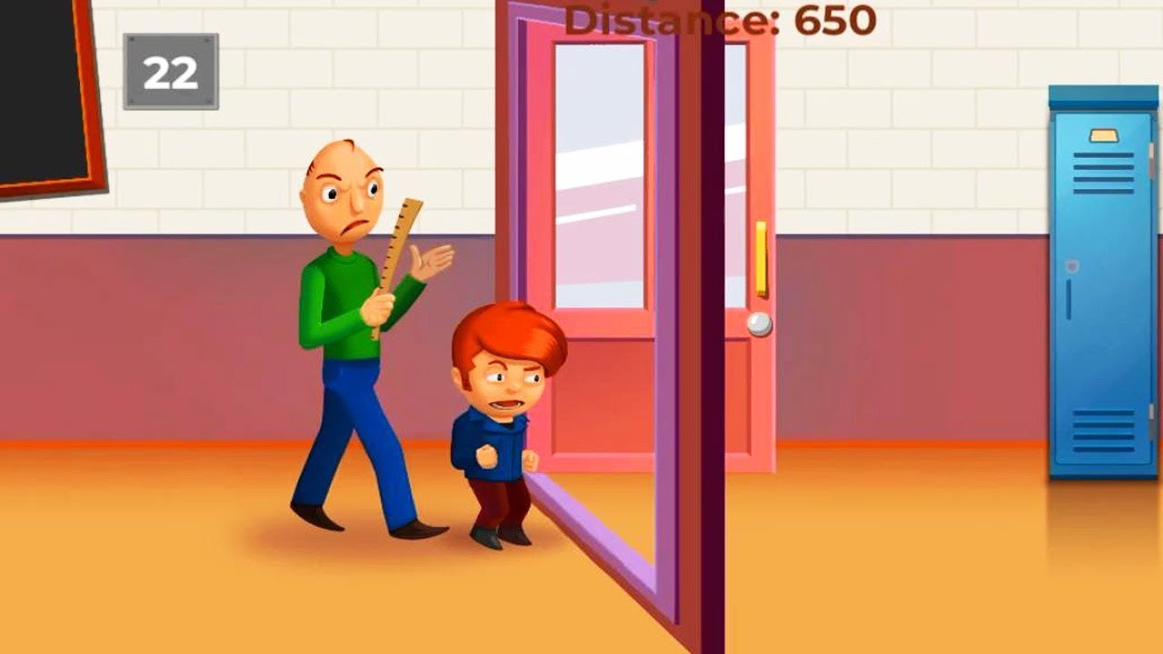 Baldi's Basics in Side-scrolling Style Fangame - YouTube