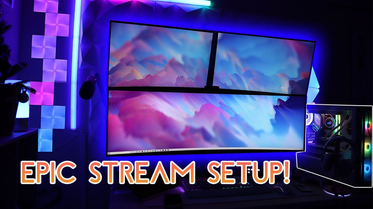 GIANT GAMING/STREAM SETUP TOUR! - YouTube