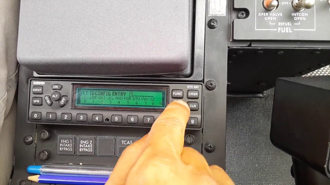 GTX 330 AIRCRAFT ID CONFIGURATION - YouTube