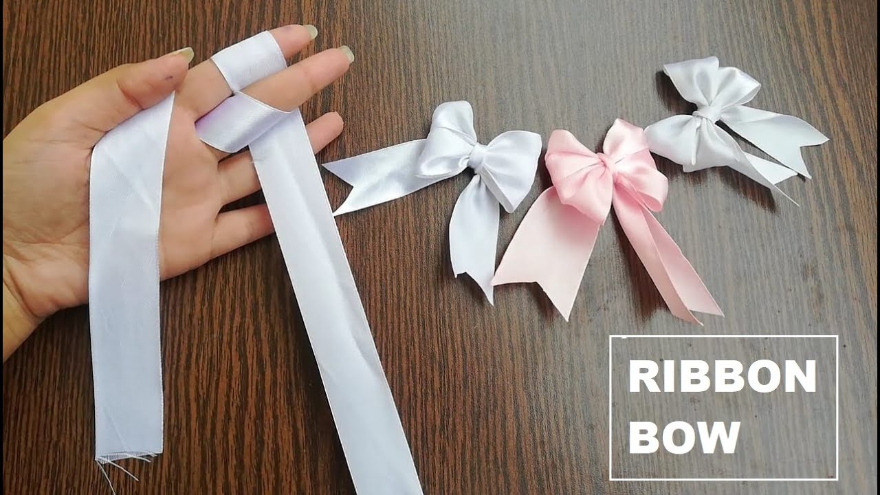 How to make simple easy bow |ribbon hair bow tutorial |bow tutorial ...