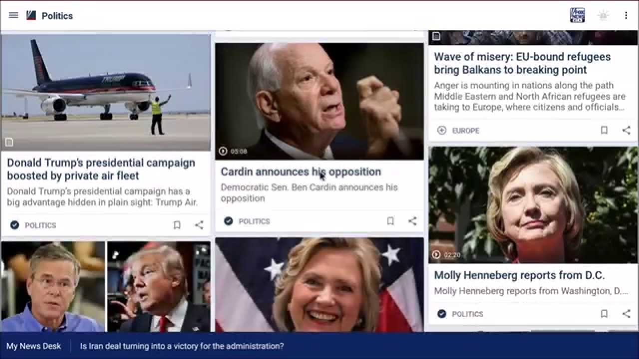 Fox News Android App on TV - YouTube