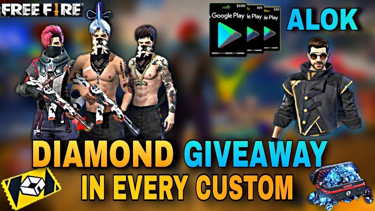🔴 LEVEL-74 | Free Fire Live Giveaway | Custom Room | Diamond💎 Giveaway ...