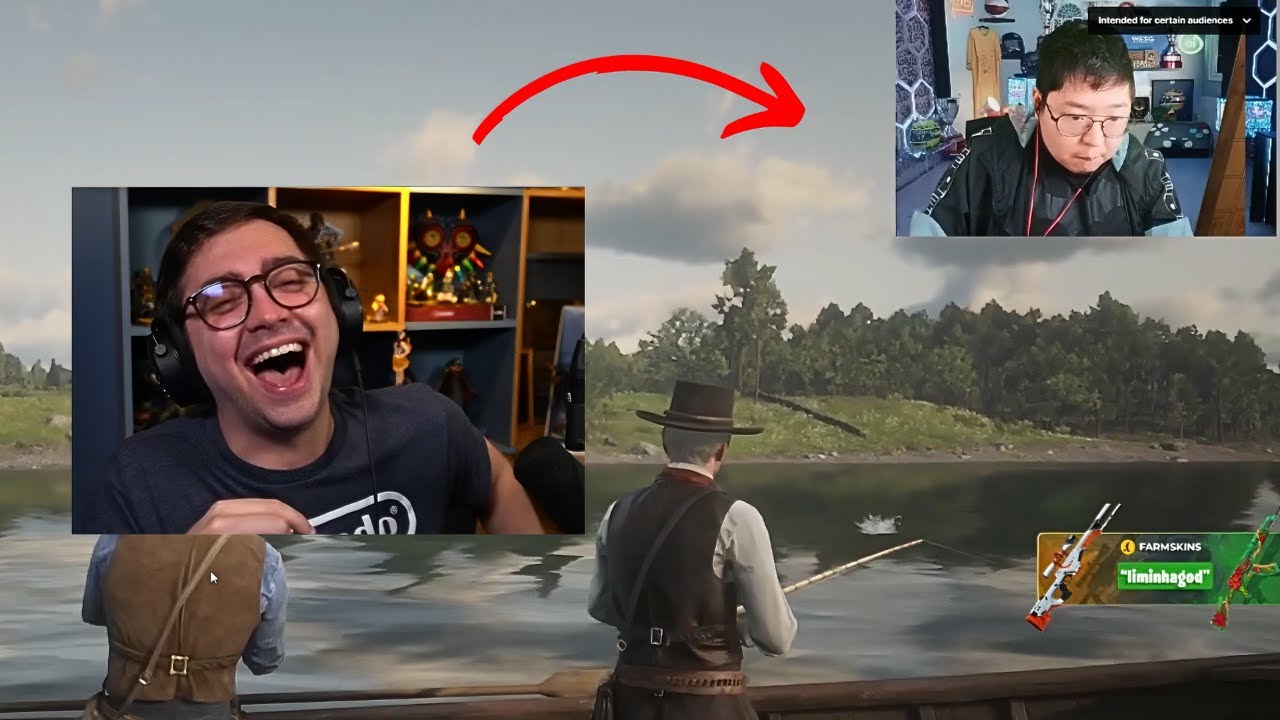 ALAN: REACT DO LIMINHA JOGANDO RDR2 KKKKKKK - YouTube