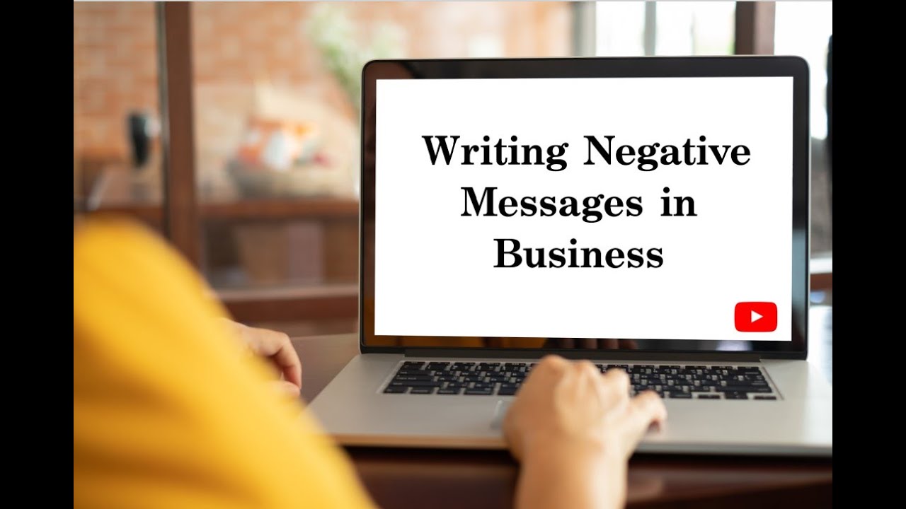 Writing Negative Messages in Business - YouTube