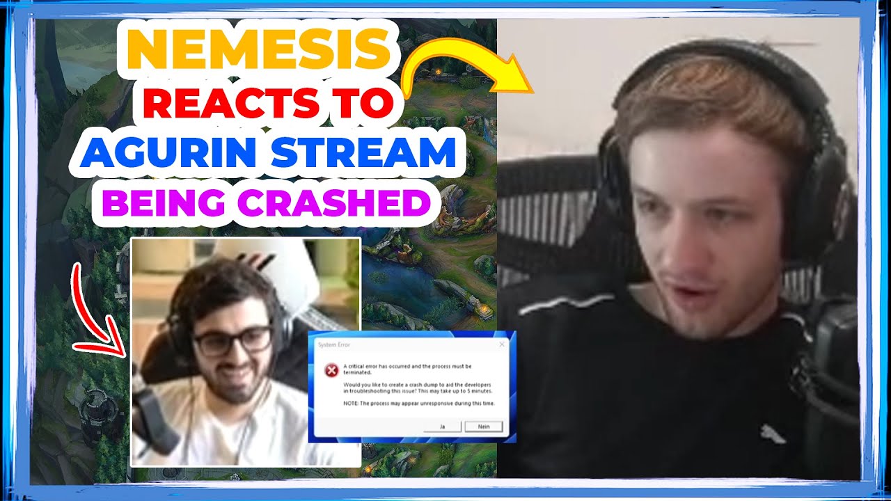 Nemesis Reacts to AGURIN Stream Being CRASHED by SECRET MESSAGE 👀 - YouTube