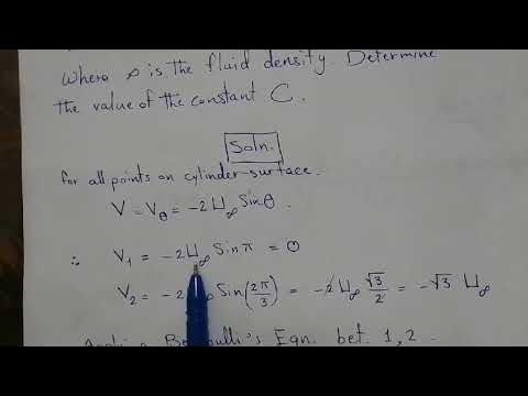 potential flow around circular cylinder 2 - YouTube