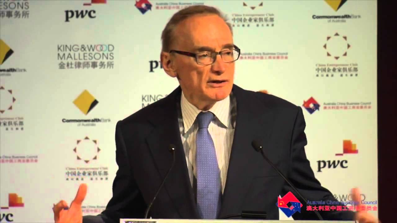 Australia China Entrepreneur Dialogue Prof The Hon Bob Carr - YouTube