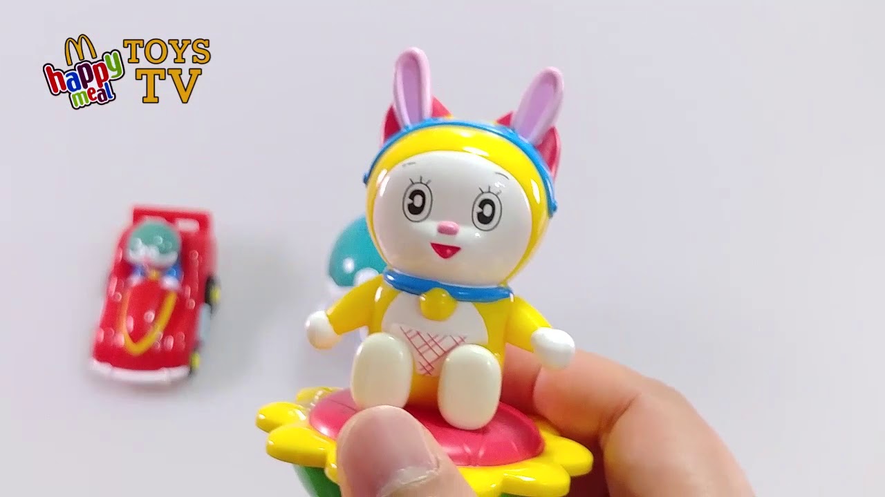 2006 Doraemon McDONALDS HAPPY MEAL TOYS VIDEO REVIEW - YouTube