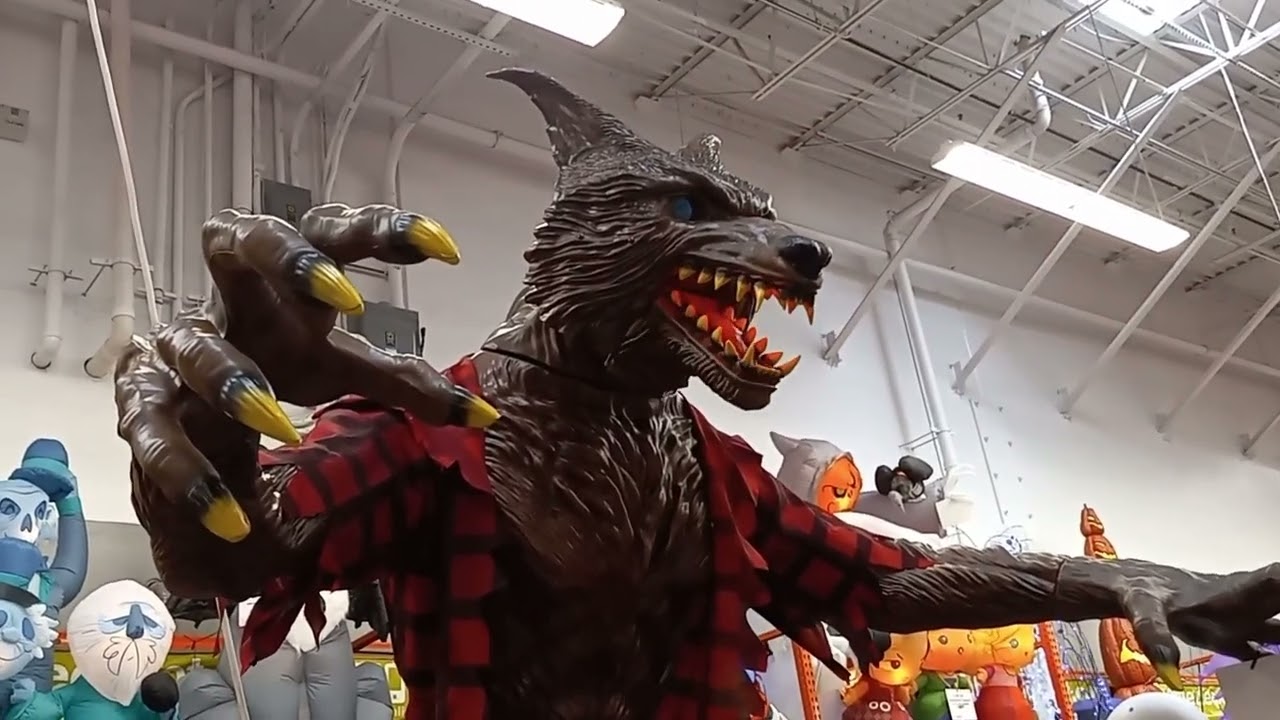 Bigger than Life Size Animated Werewolf - Giant 9 1/2 feet tall - Howls ...