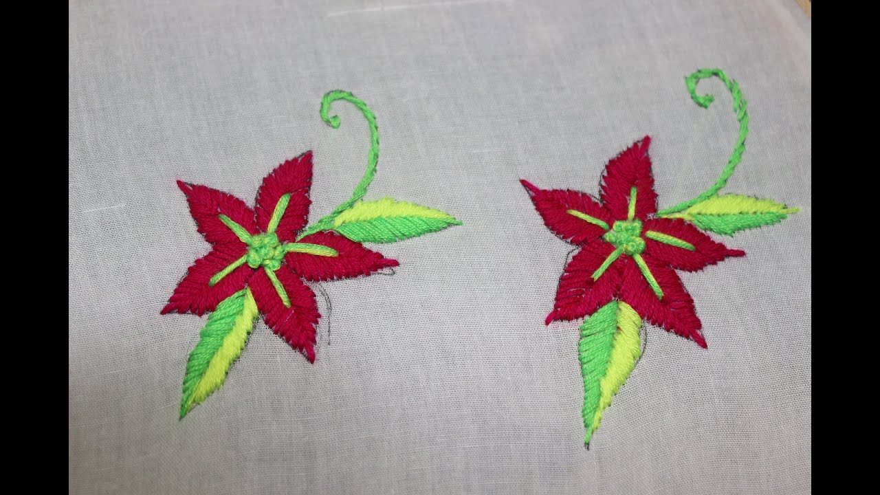 Hand embroidery:Easy vorat stitch - YouTube