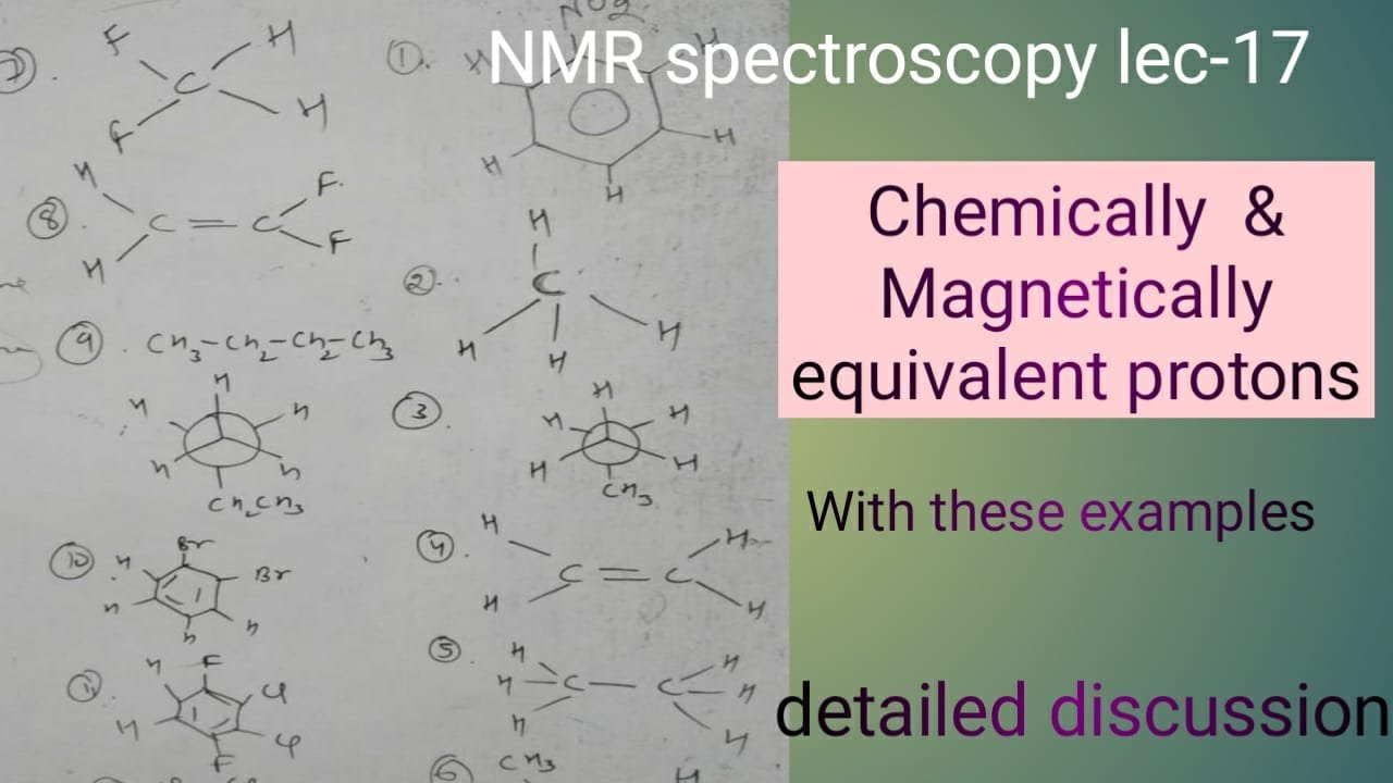 Chemically and megnatically equivalent protons | similarities ...