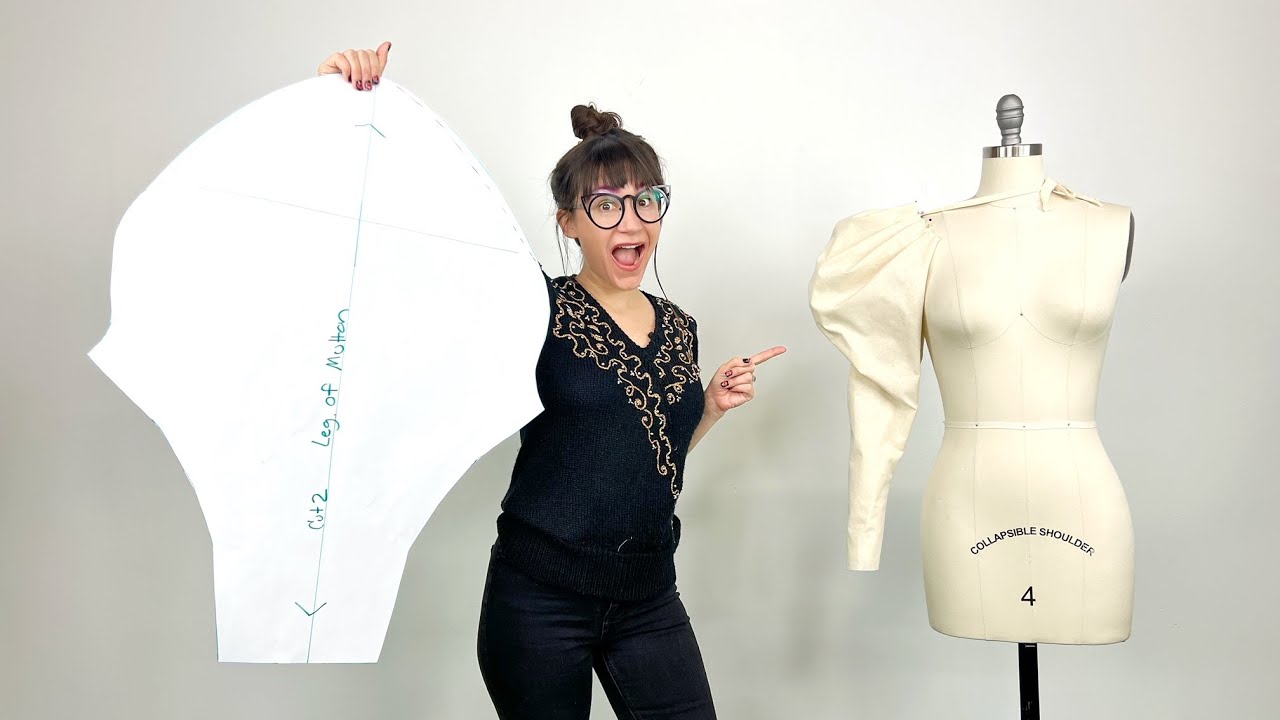 Easy Leg Of Mutton Sleeve Pattern Drafting Tutorial Sew Anastasia