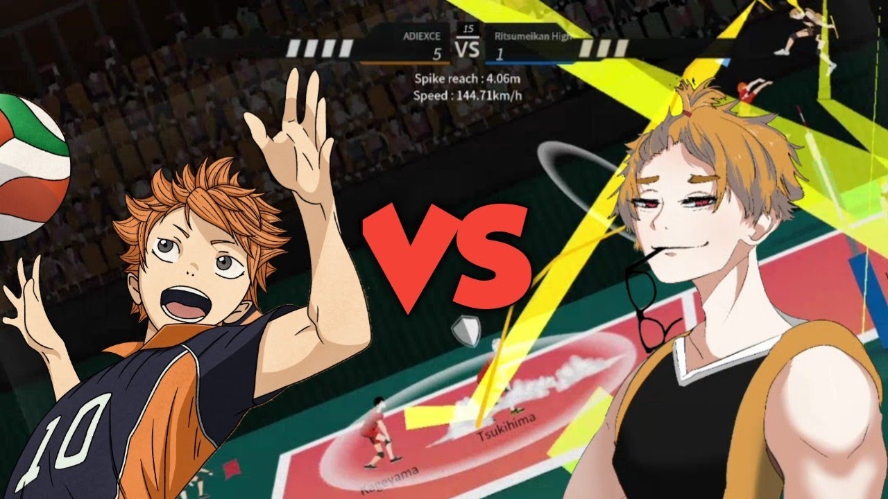 Battle Boom Jump Hinata Shoyo Vs Nishikawa | The Spike 3 vs 3 - YouTube