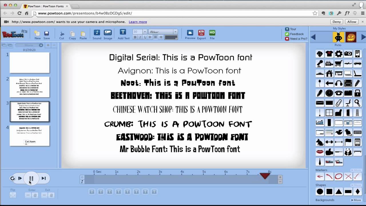 Powtoon Fonts - YouTube